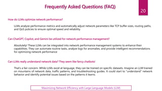 Maximizing Network Efficiency with Large Language Models (LLM) | PPT