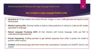 Maximizing Network Efficiency with Large Language Models (LLM) | PPT