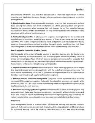 Maximizing Profits through Smart Cash Management Strategies | PDF