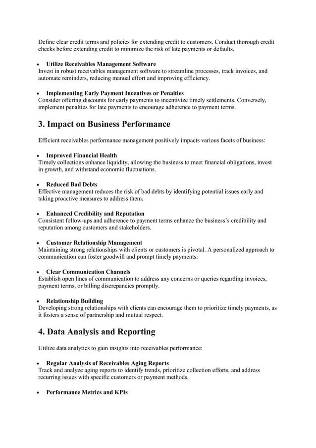 Receivables Performance Management: Top 8 Strategies for Success ...