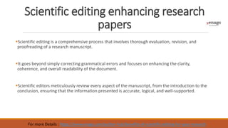 Maximizing Research Impact : Benefits of scientific editing | PPT ...