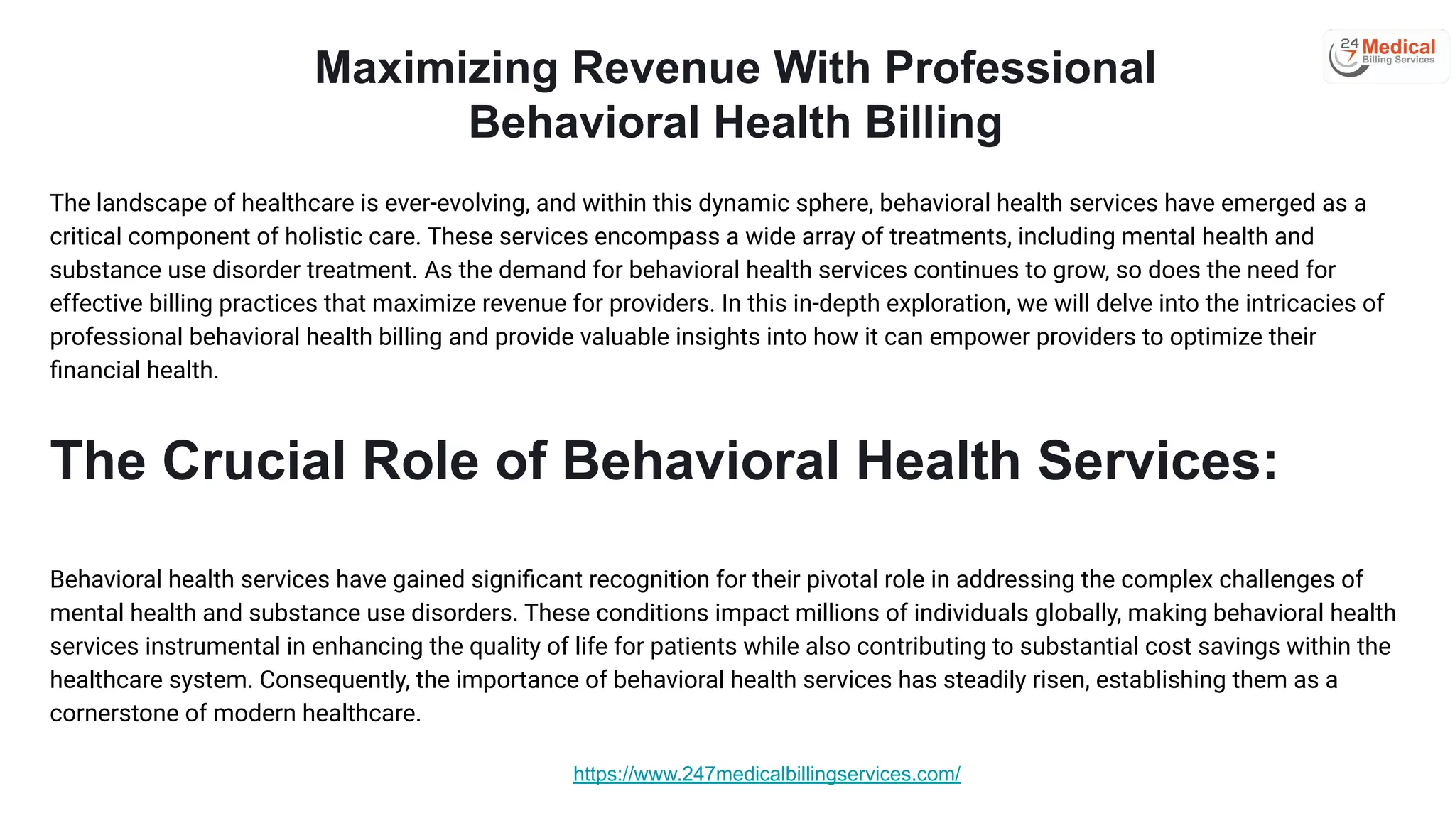 Maximizing Revenue With Professional Behavioral Health Billing.pdf ...