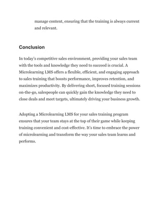 Maximizing Sales Performance with Microlearning LMS.pdf