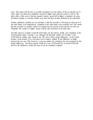 NASCAR Slip Stream Characterization | DOCX | Auto Racing | Sports