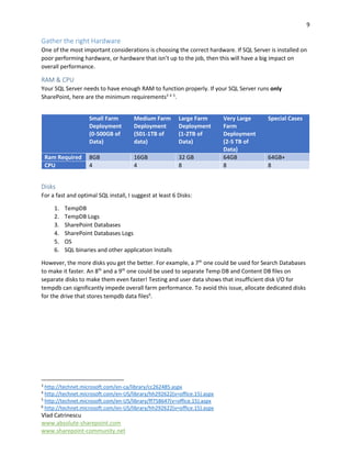 Maximizing sql 2012 performance for share point 2013 final | PDF | Databases | Computer Software ...