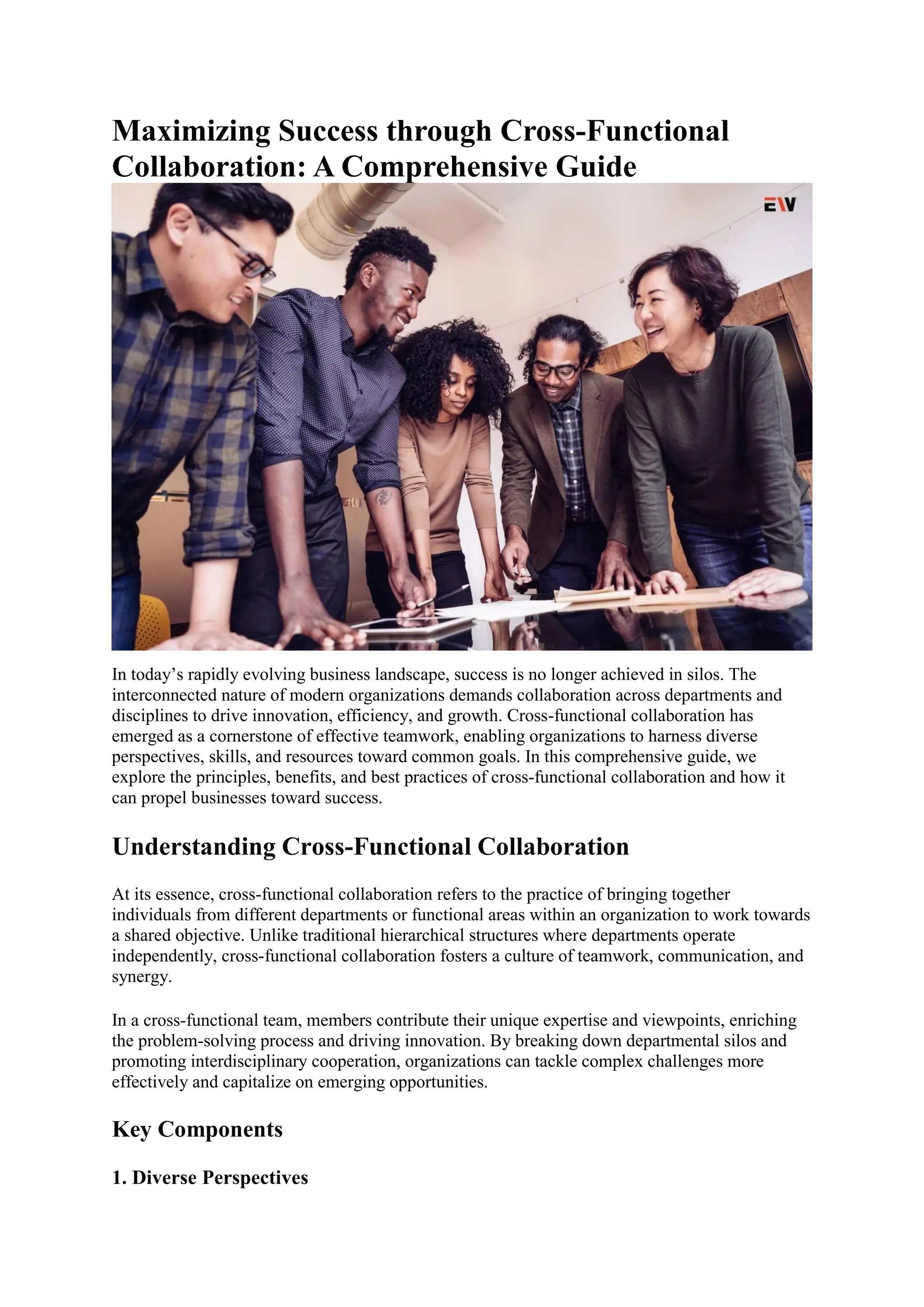 Cross-Functional Collaboration: A Comprehensive Guide | Enterprise ...