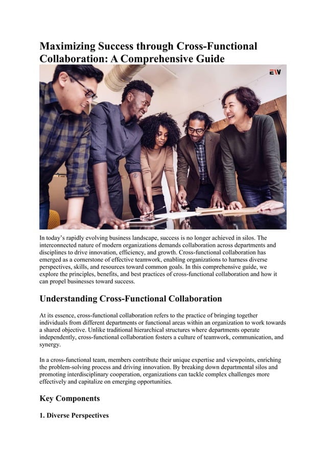 Cross-Functional Collaboration: A Comprehensive Guide | Enterprise ...