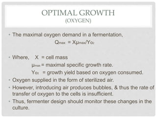 Maximizing the efficiency of fermentation process | PPTX