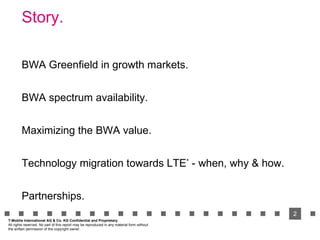 Maximizing the emerging market BWA business plan | PPT