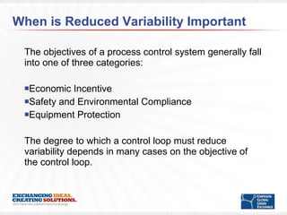Maximizing the return on your control investment meet the experts ...