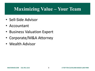 Maximizing the Value of Your Business | PPTX