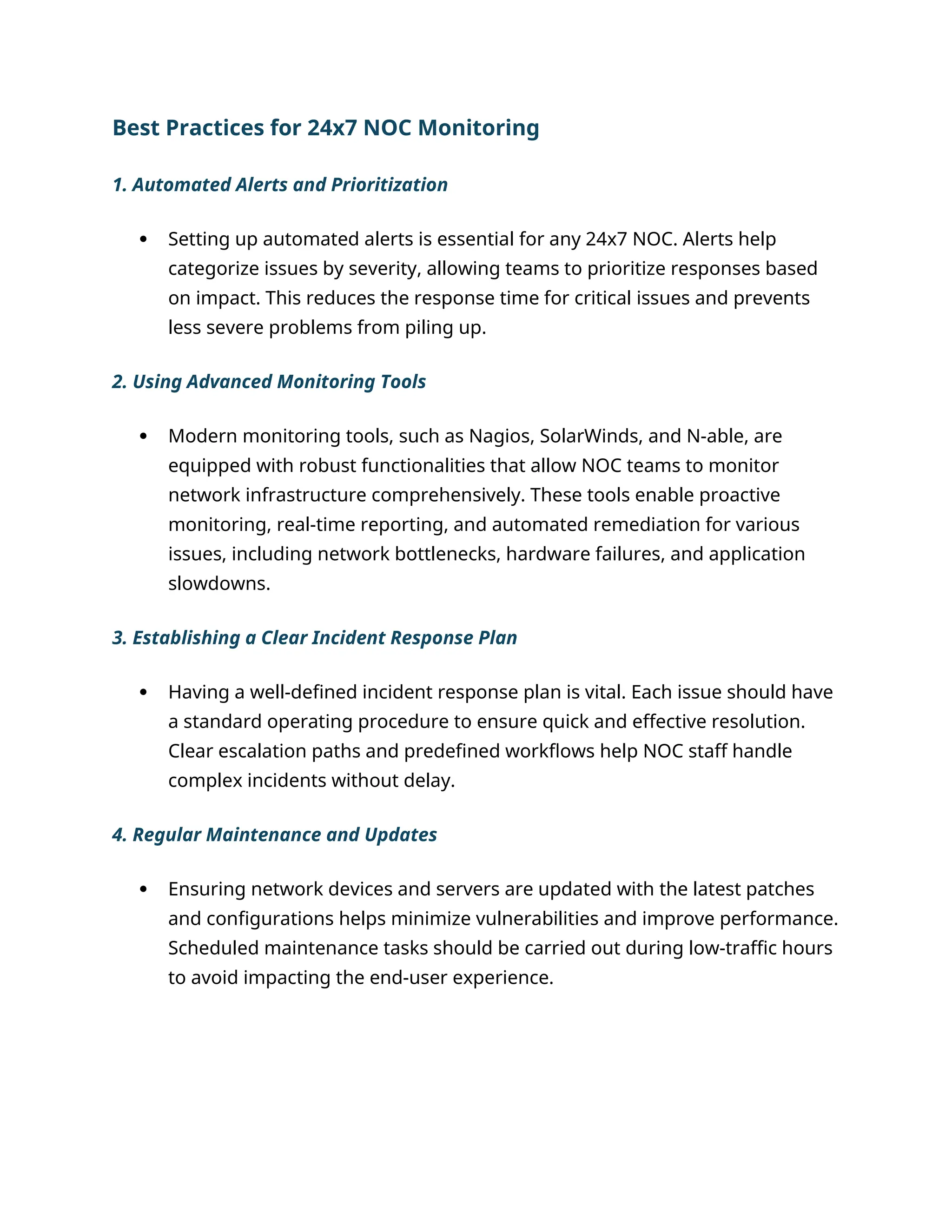 Maximizing Uptime and Efficiency with 24x7 NOC Monitoring in AI-NOC.docx