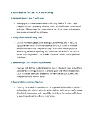 Maximizing Uptime and Efficiency with 24x7 NOC Monitoring in AI-NOC.docx
