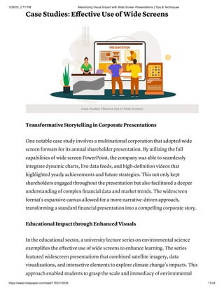 Maximizing Visual Impact with Wide Screen Presentations _ Tips ...