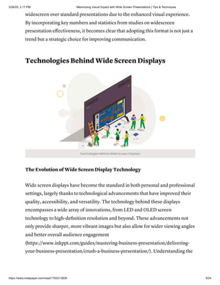 Maximizing Visual Impact with Wide Screen Presentations _ Tips ...