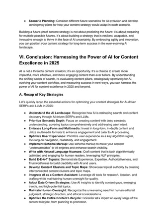 Maximizing Your 2025 Content Strategy for AI-Driven Search Engines | PDF