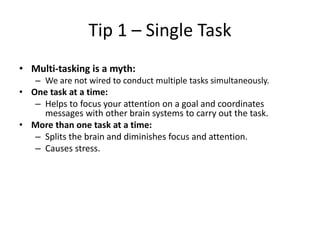 Maximizing your brain's potential | PPTX