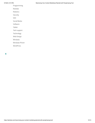 Maximizing Your Content Marketing Potential with Paraphrasing Tool.pdf