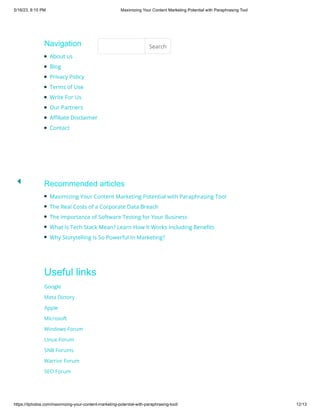 Maximizing Your Content Marketing Potential with Paraphrasing Tool.pdf