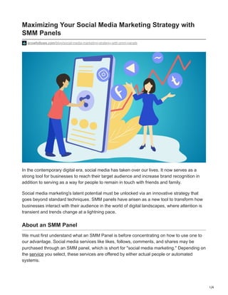 Maximizing Your Social Media Marketing Strategy with SMM Panels.pdf