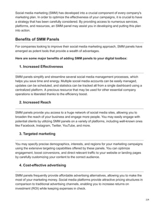 Maximizing Your Social Media Marketing Strategy with SMM Panels.pdf