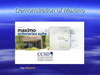 Maximo overview | PPS
