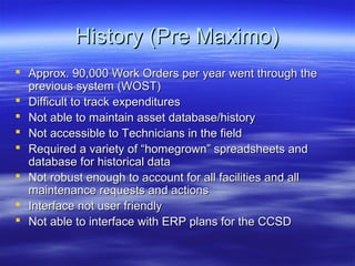 Maximo overview | PPS