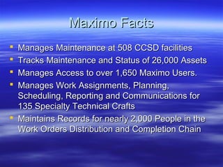 Maximo overview | PPS