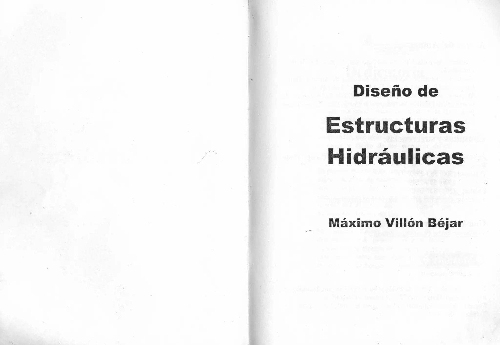 Maximo villon- diseno de estructuras hidraulicas | PDF