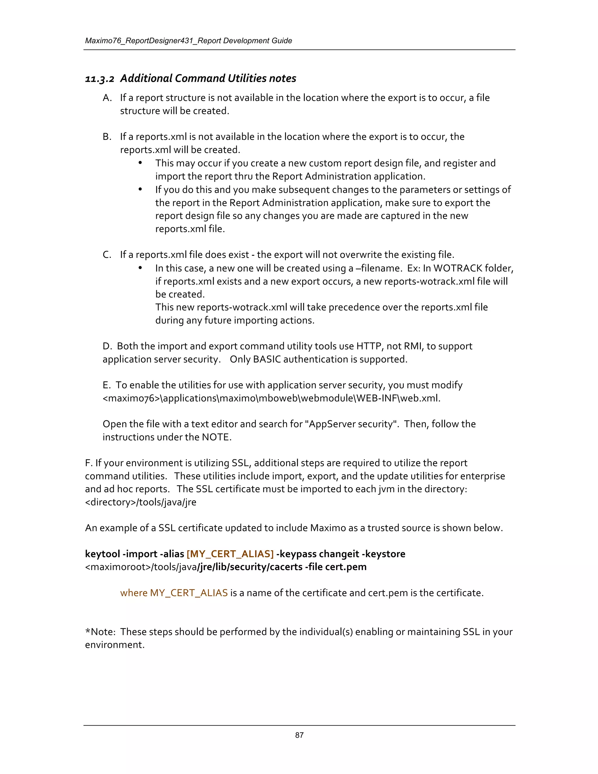 Maximo76 designer431 report development guide_rev8 | PDF