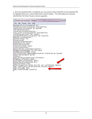 Maximo76 designer431 report development guide_rev8 | PDF