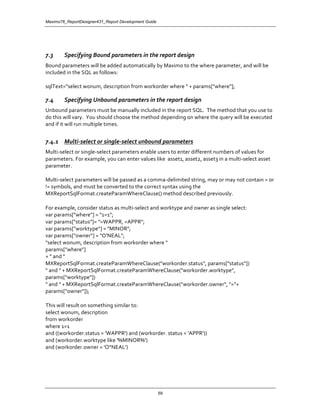 Maximo76 designer431 report development guide_rev8 | PDF