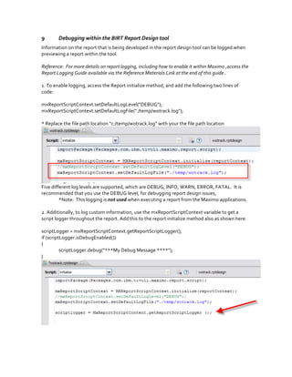 Maximo76 designer431 report development guide_rev8 | PDF