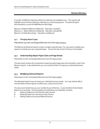 Maximo76 designer431 report development guide_rev8 | PDF