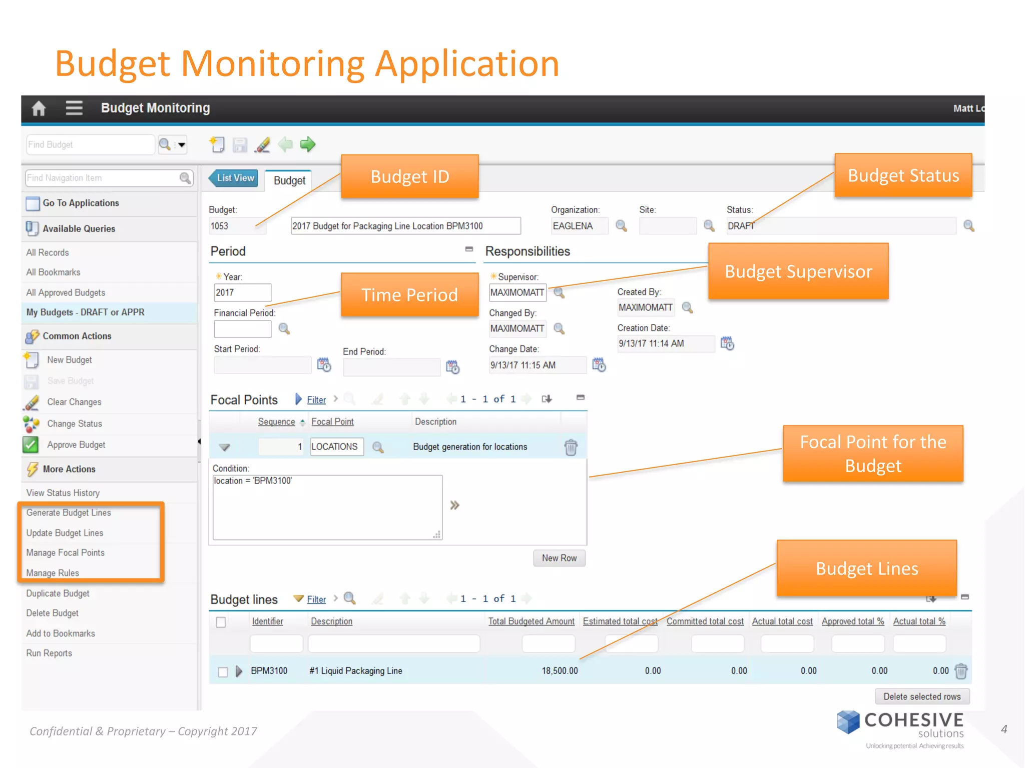 Maximo Budget Monitoring Logsdon 2017 imug | PDF