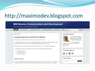MaximoDev Facts and Stats (September 2013) | PPT