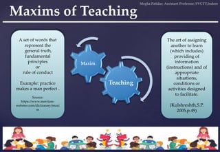 Maxim of Teaching.pptx