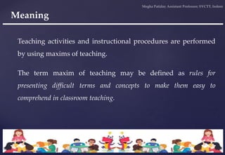Maxim of Teaching.pptx