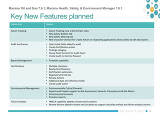 Maximo Oil and Gas and HSE 7.6.1 roadmap | PPTX