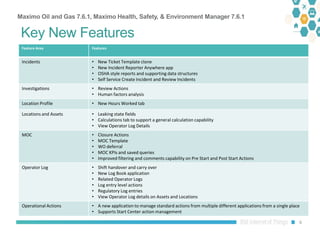 Maximo Oil and Gas 7.6.1 HSE: Overview | PPTX