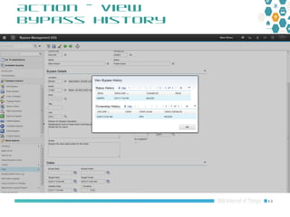 Maximo Oil and Gas 7.6.1 HSE: Bypass Management Overview | PPT