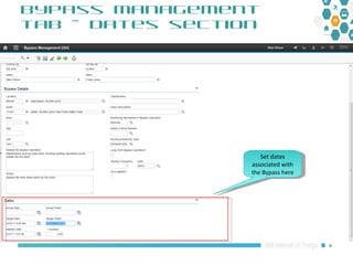 Maximo Oil and Gas 7.6.1 HSE: Bypass Management Overview | PPT