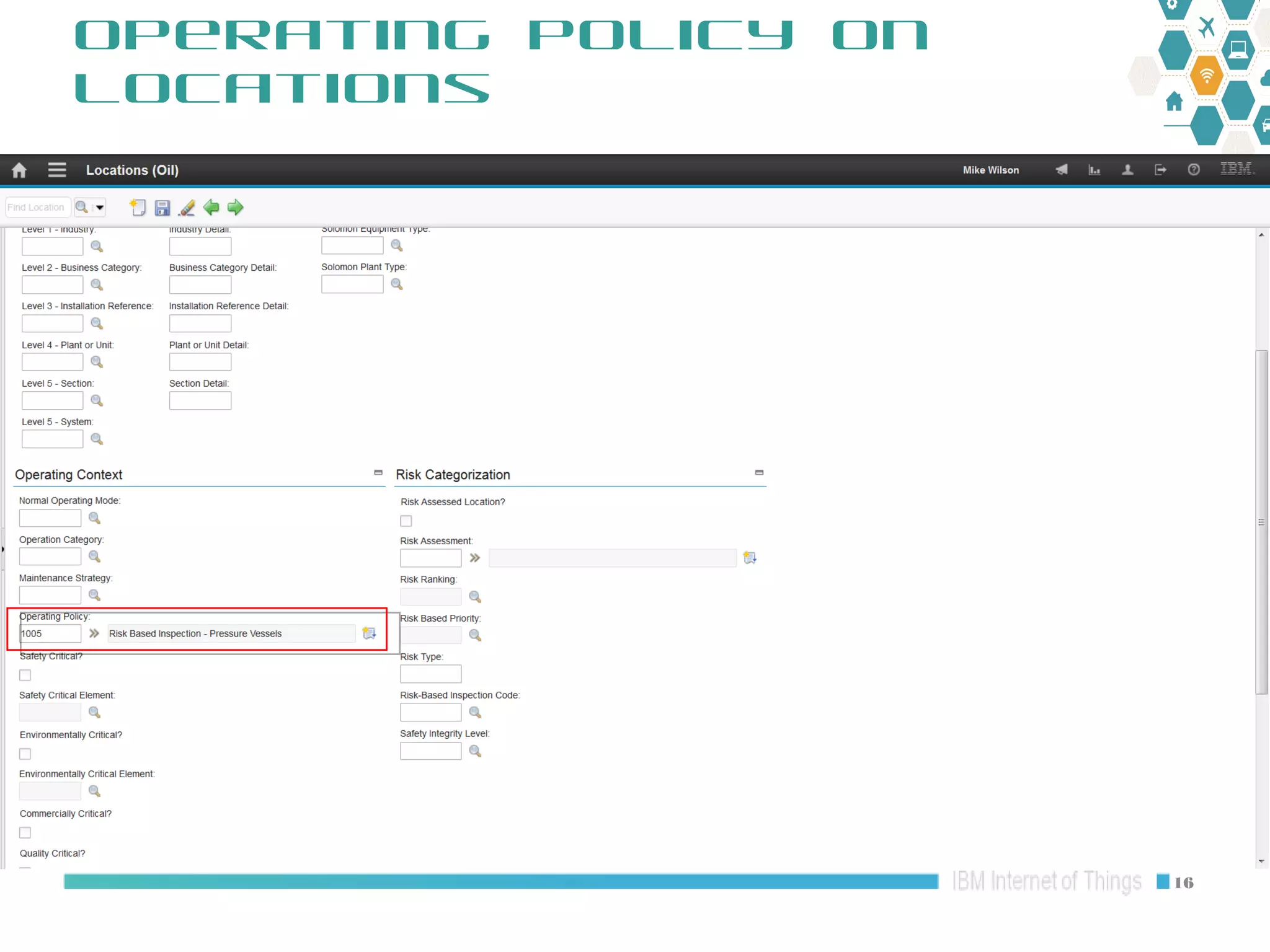 Maximo Oil and Gas 7.6.1 HSE: Operating Policies | PPT