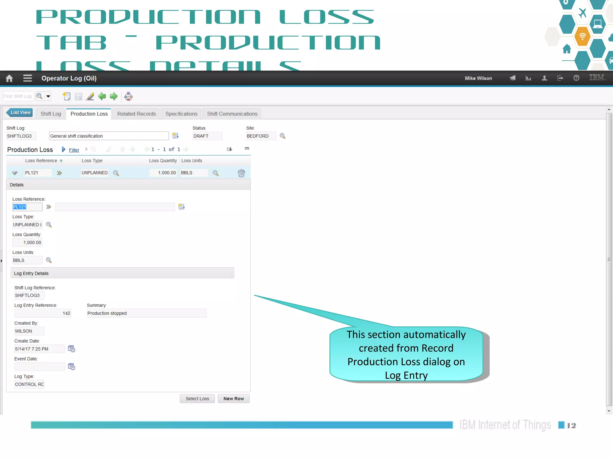 Maximo Oil and Gas 7.6.1 HSE: Operator Log overview | PPT