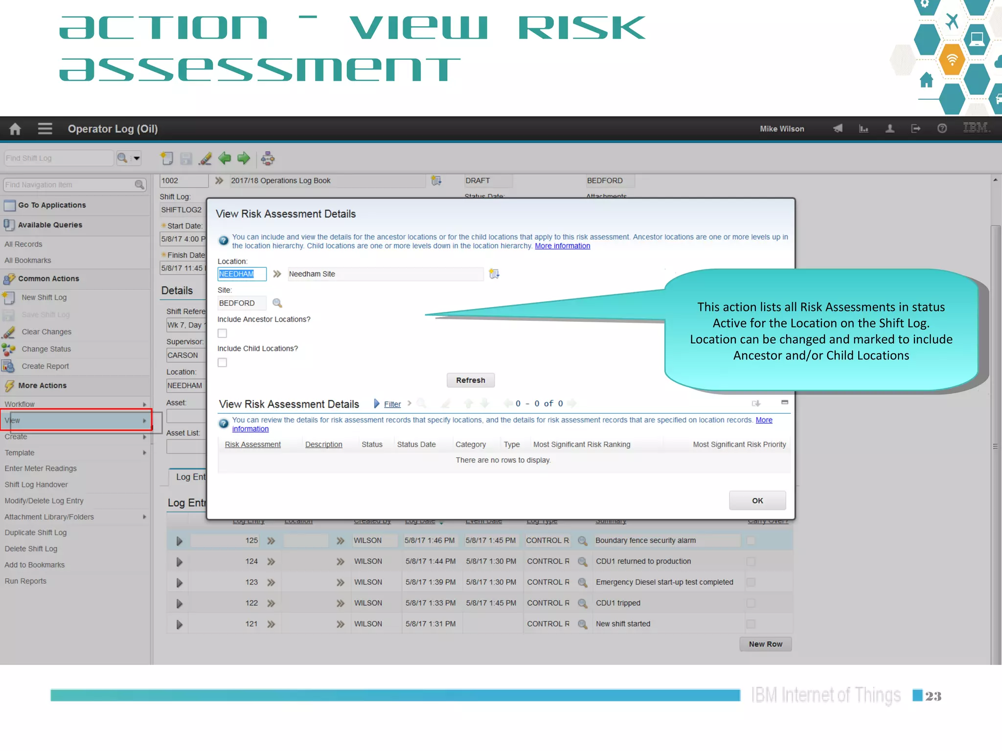 Maximo Oil and Gas 7.6.1 HSE: Operator Log overview | PPT