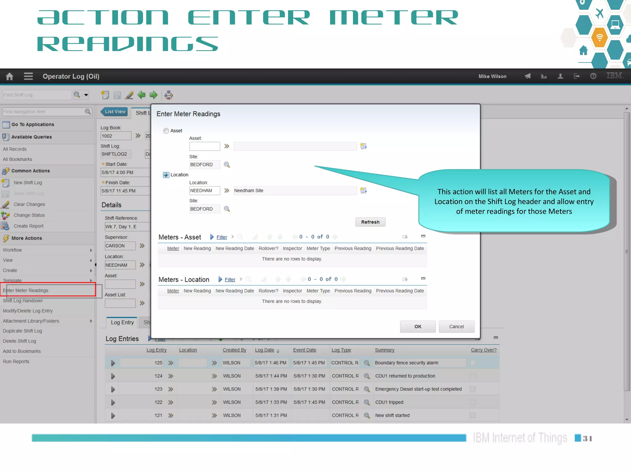 Maximo Oil and Gas 7.6.1 HSE: Operator Log overview | PPT