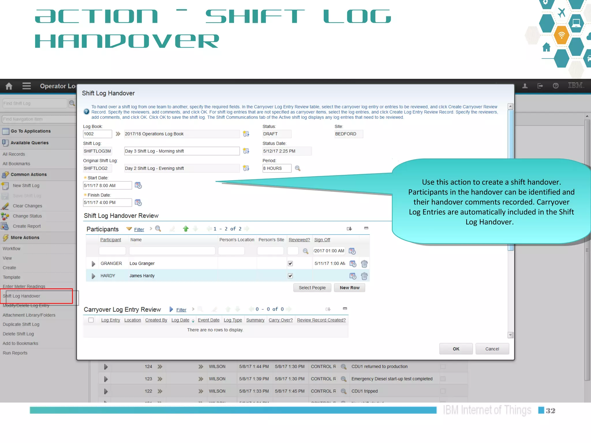 Maximo Oil and Gas 7.6.1 HSE: Operator Log overview | PPT