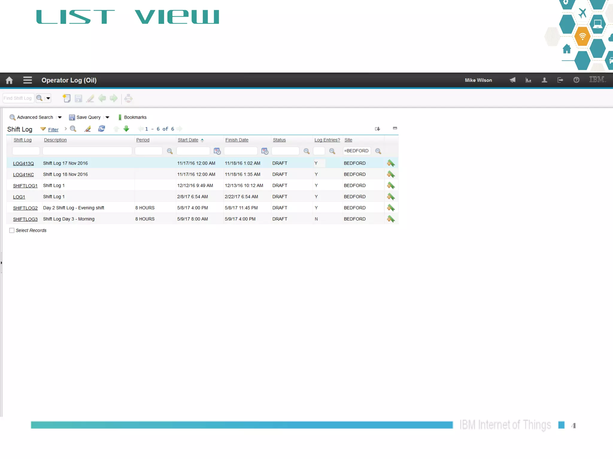 Maximo Oil and Gas 7.6.1 HSE: Operator Log overview | PPT