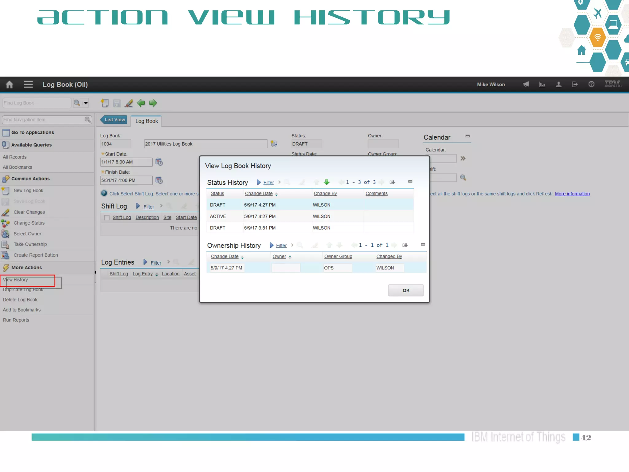 Maximo Oil and Gas 7.6.1 HSE: Operator Log overview | PPT