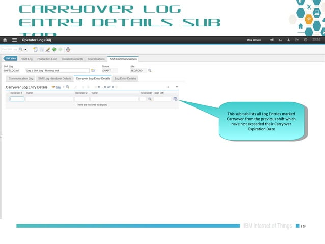 Maximo Oil and Gas 7.6.1 HSE: Operator Log overview | PPT | Technology ...